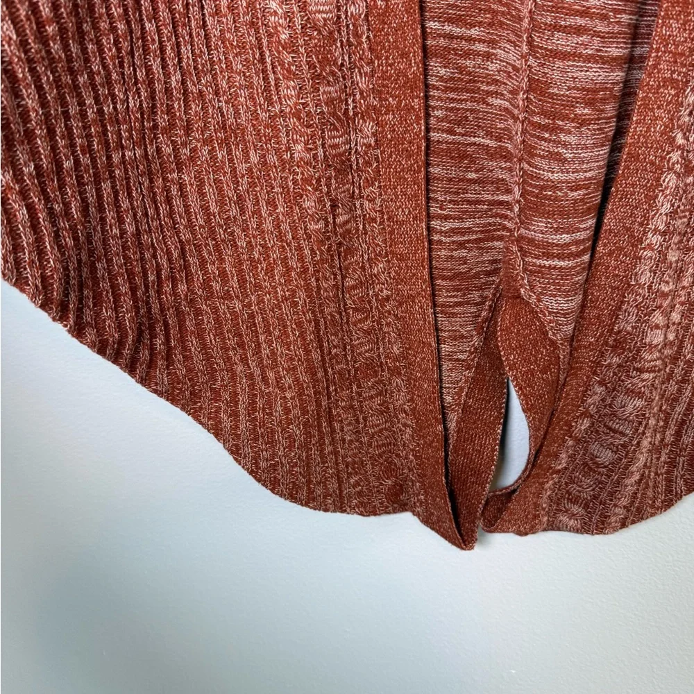 Flying Tomato | Sweaters | Flying Tomato Rust Knit Openfront Cardigan ...
